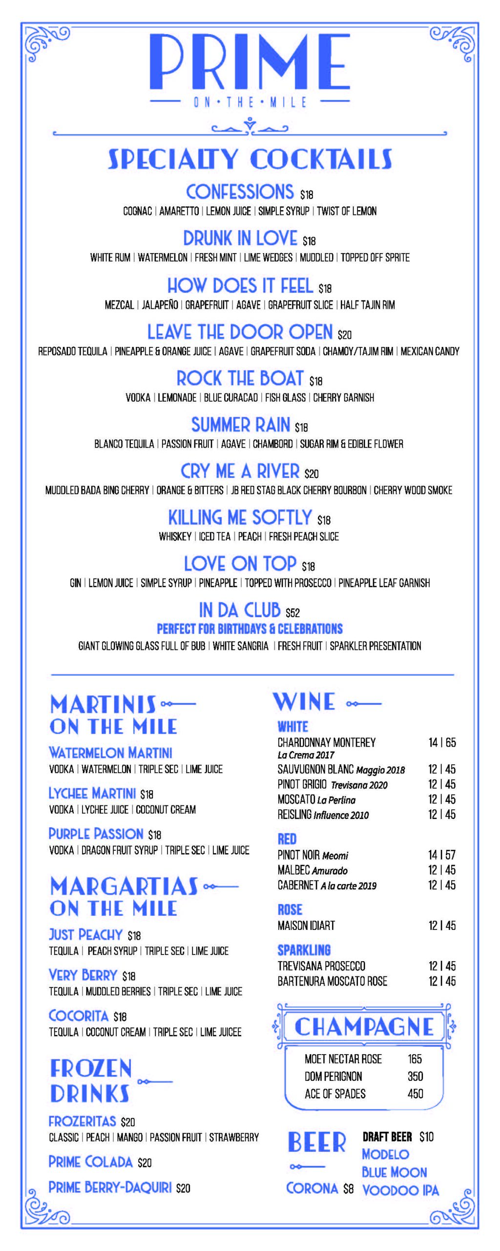 Prime On The Mile – Prime Flavor, Nautical Charm